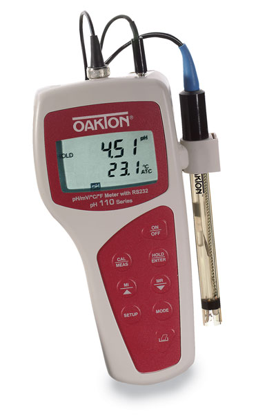 Oakton Advanced Ph 110 Handheld Meter With Probe From Davis Instruments